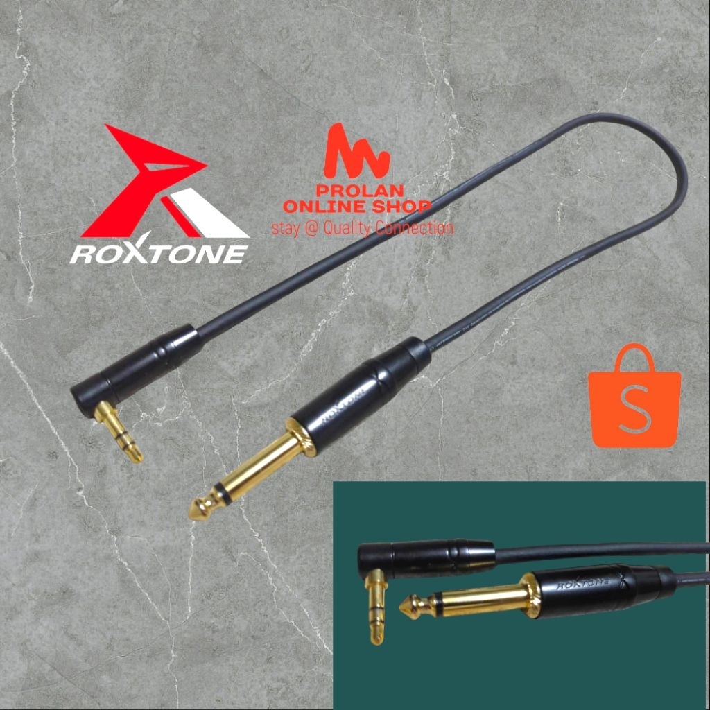 Roxtone: 3.5mm to 6.35mm mono PL Jack( Set A , B , C) | Shopee Singapore