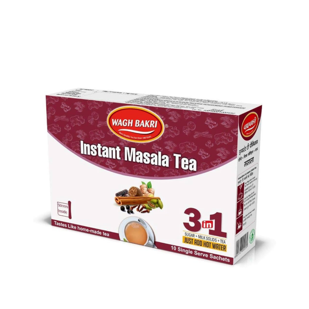 Wagh Bakri Masala Instant Tea 3 in 1, 140 grams (10 Sachet) | Shopee ...
