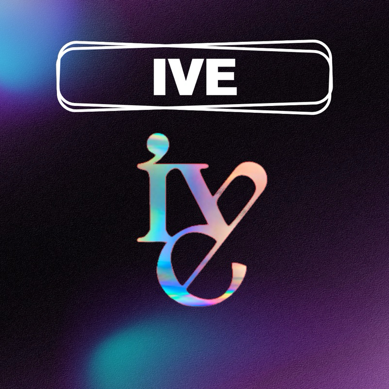 kraftitaph IVE Logo Vinyl Stickers | DIVE | Waterproof Holographic Decal Stickers | Shopee Singapore