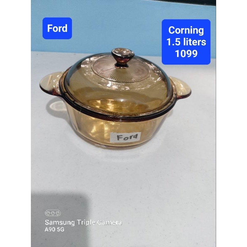 corning glass cookware 1.5 liters (Ford) | Shopee Singapore