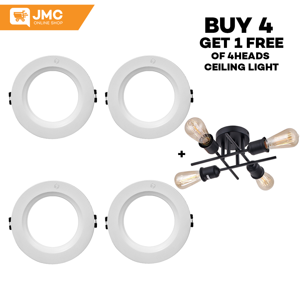 [ FREE CEILING LIGHT ] LED Downlight Anti-Fog Embedded Living Room ...