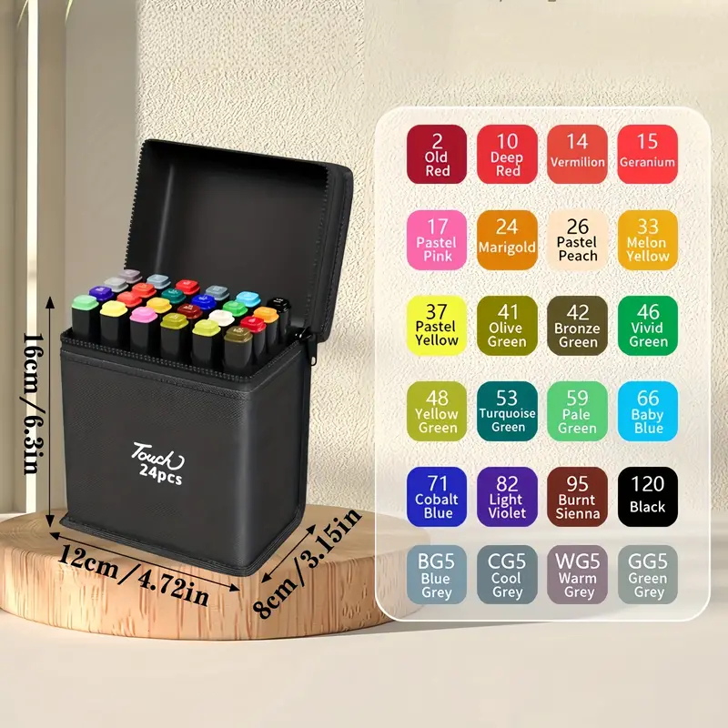 80 Color Marker Alcohol Markers Set Touch Marker Pen Highlighter Pen ...