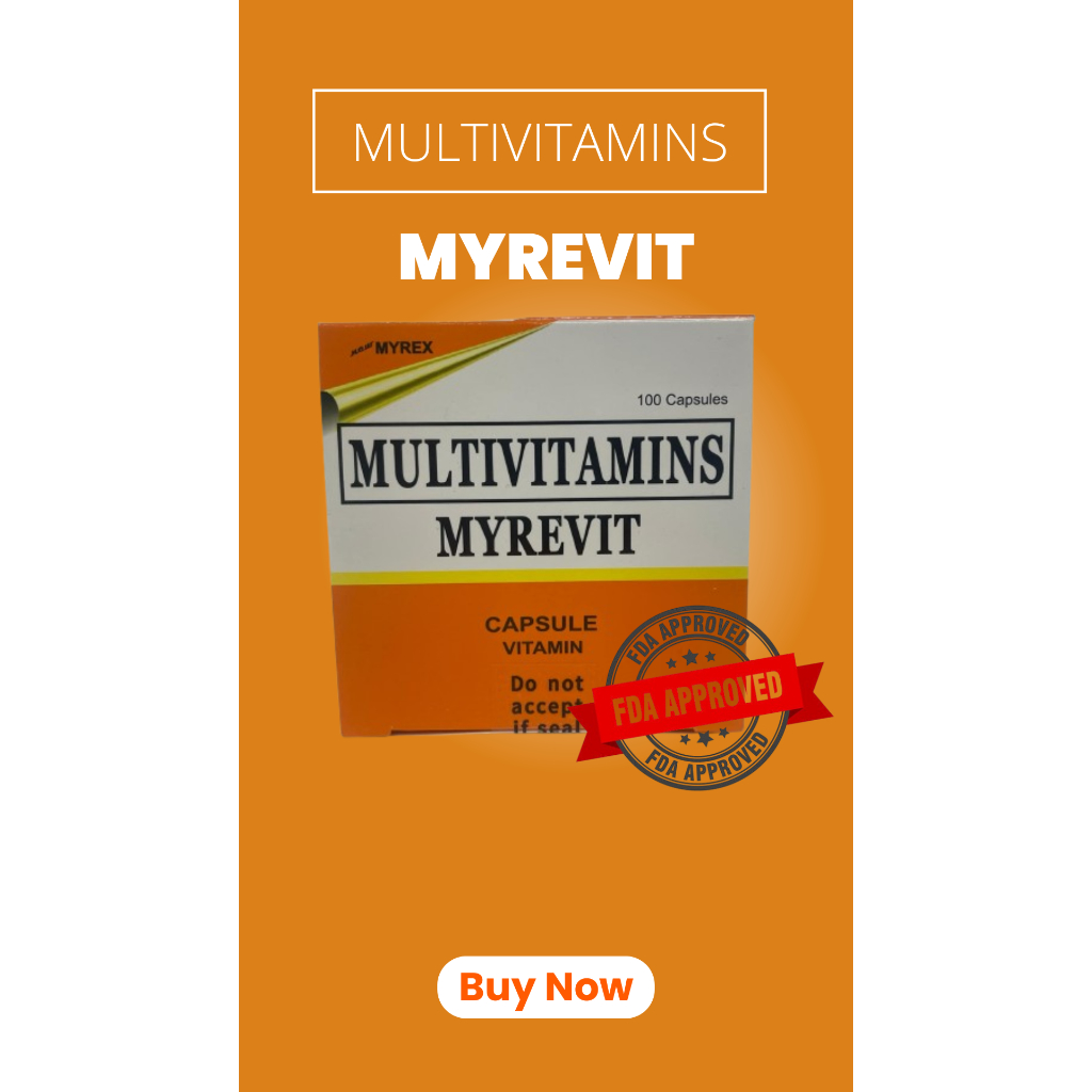 MYREVIT Multivitamins 100's Capsule Supplement Healthcare | Shopee ...
