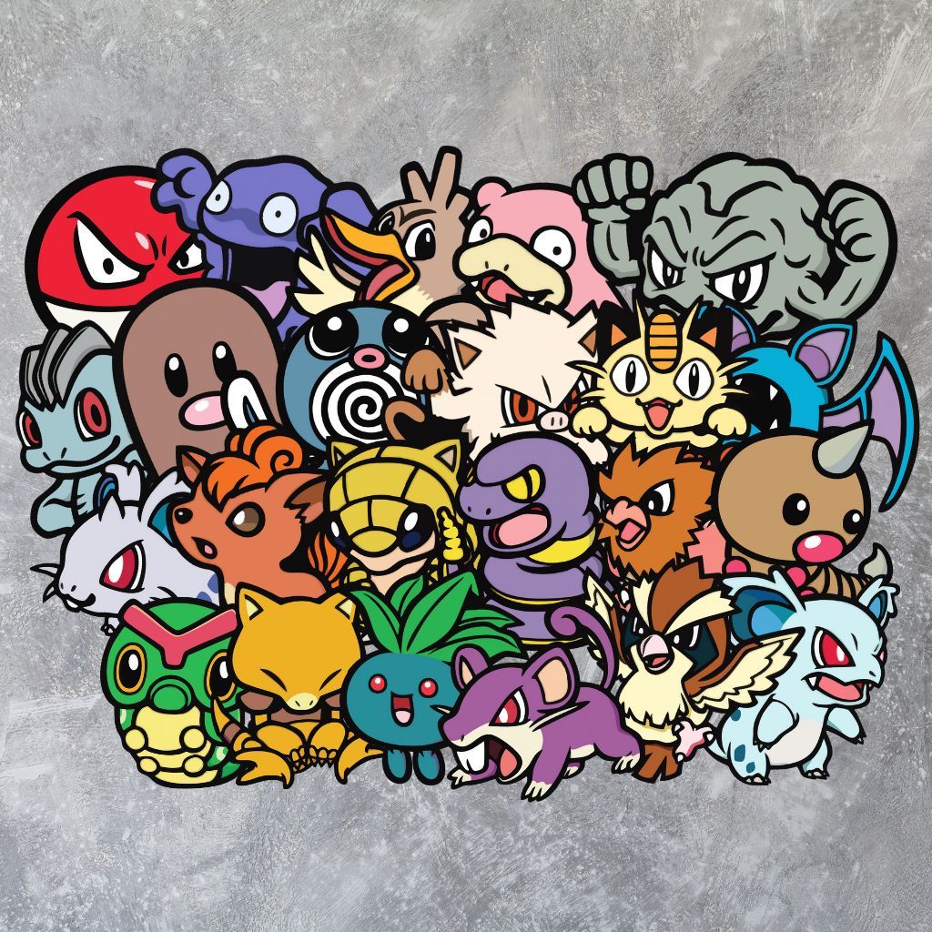 Pokemon 23pcs Vol. 3 Sticker Pack | Die-Cut Matte Laminated Vinyl ...
