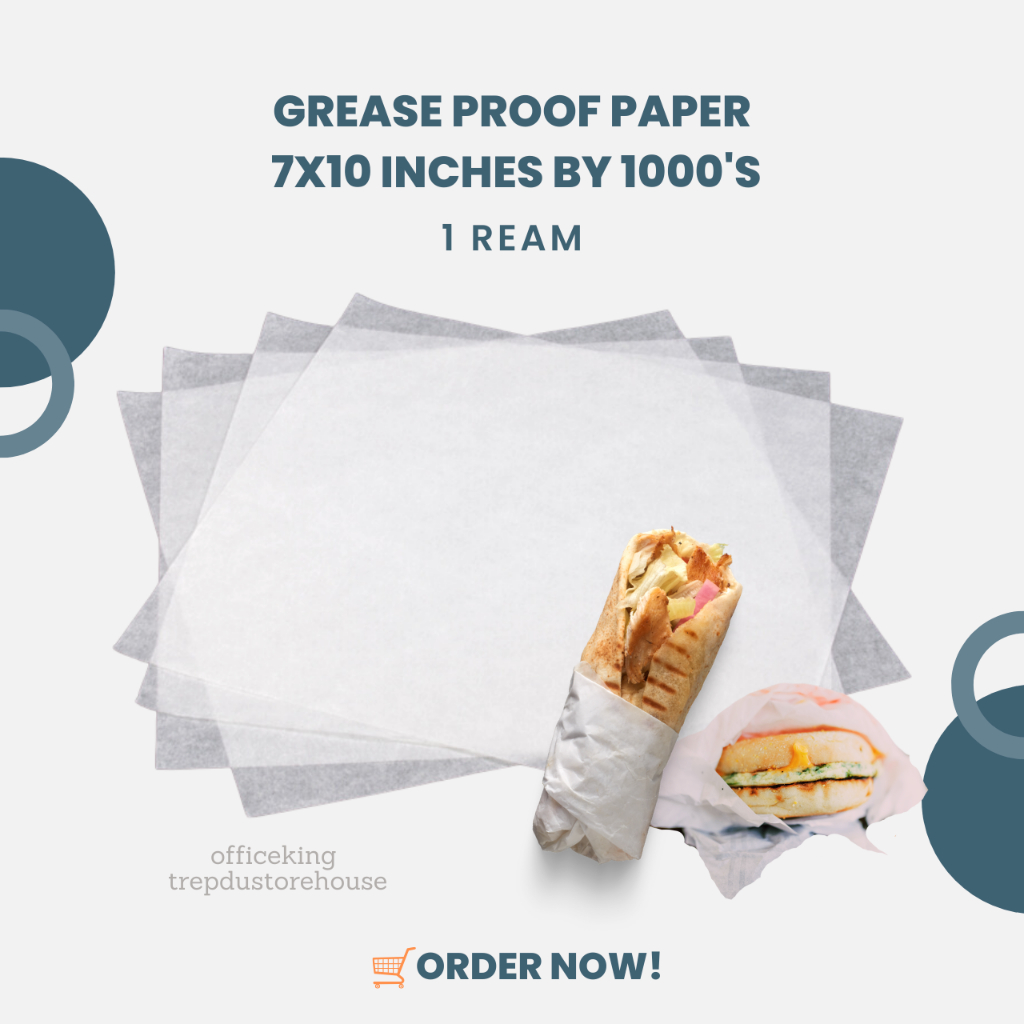 Greaseproof Paper, Food liner, Wrapper for shawarma, burger, nachos etc ...