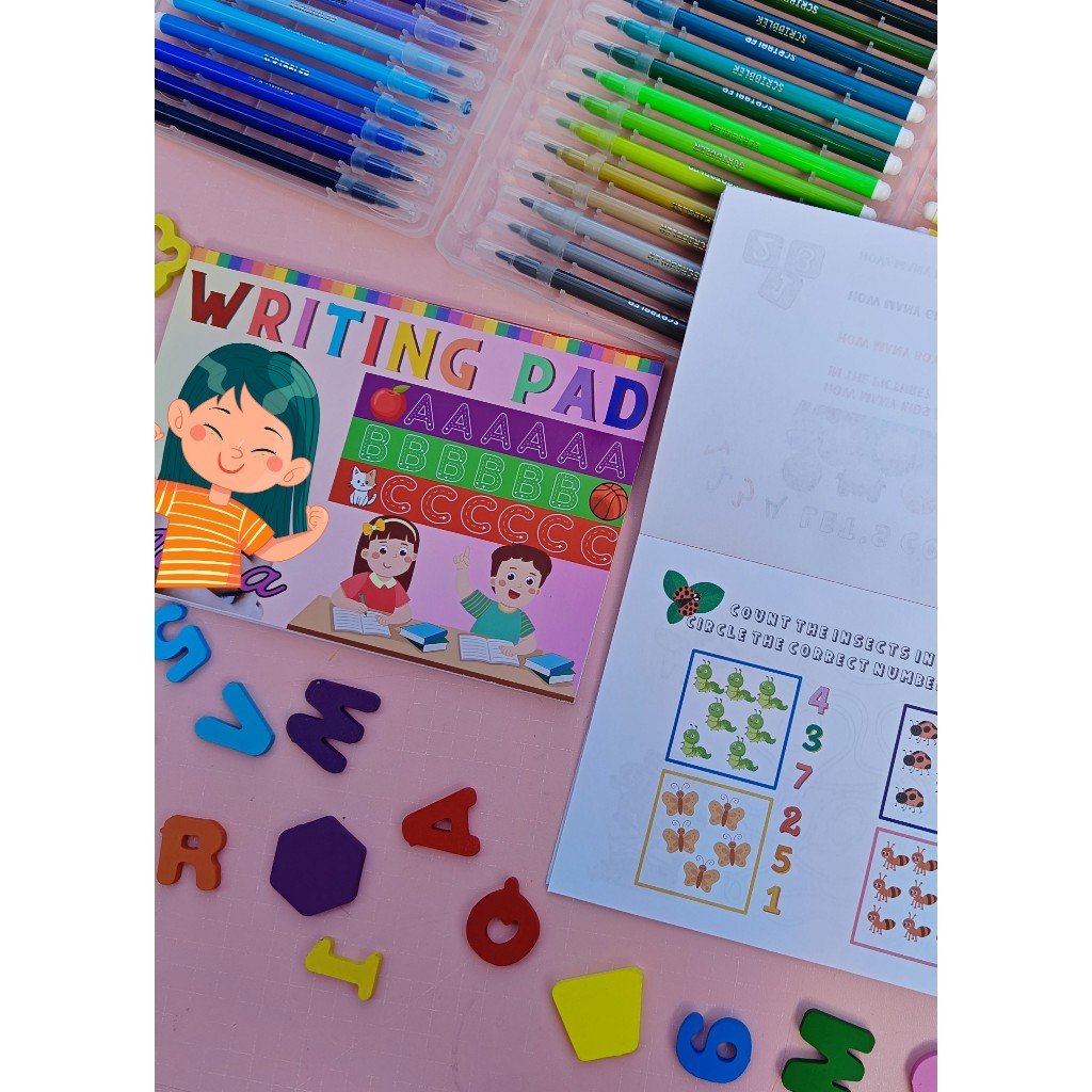 TRACING PAD 40 pages (Name, Alphabet, Lines, Shapes, Cursive, Name ...