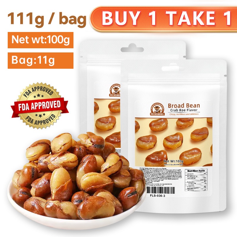 100g Pop Beans Salted Broad Beans Horsebean (Crab) | Shopee Singapore