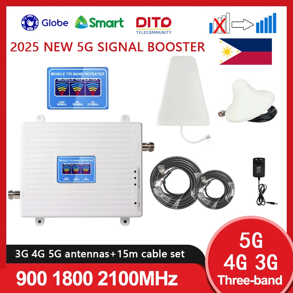 3G 4G 5G Network GSM+DCS/LTE Mobile Signal Repeater Dual Band Enhance ...