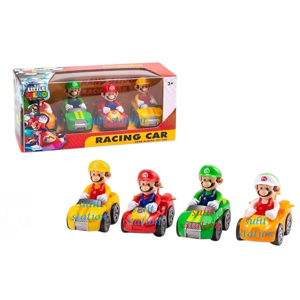 SUPER MARIO LUIGI BROTHERS GO RACING TOY MOBILE CART RACE CARS TOYS ...