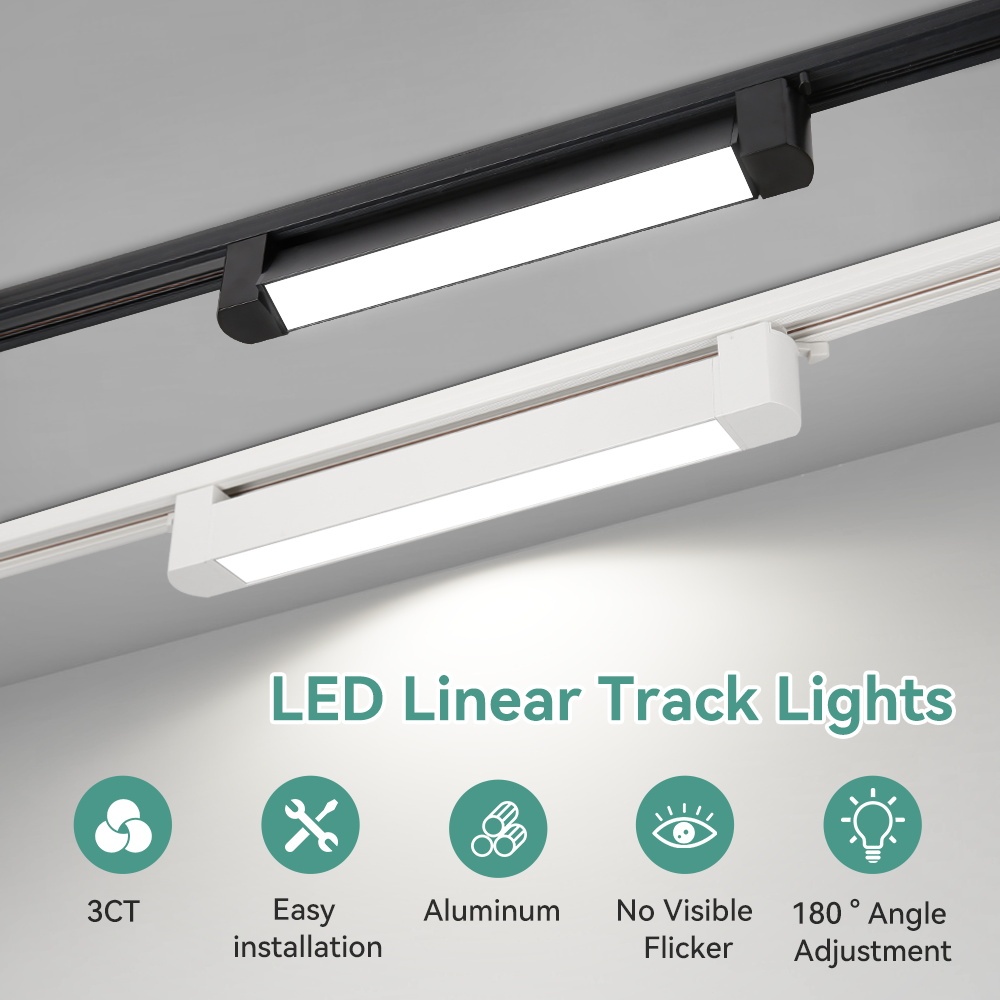 Linear Track Light Led Spot Lights Kitchen Ceiling Lamp Indoor Living ...