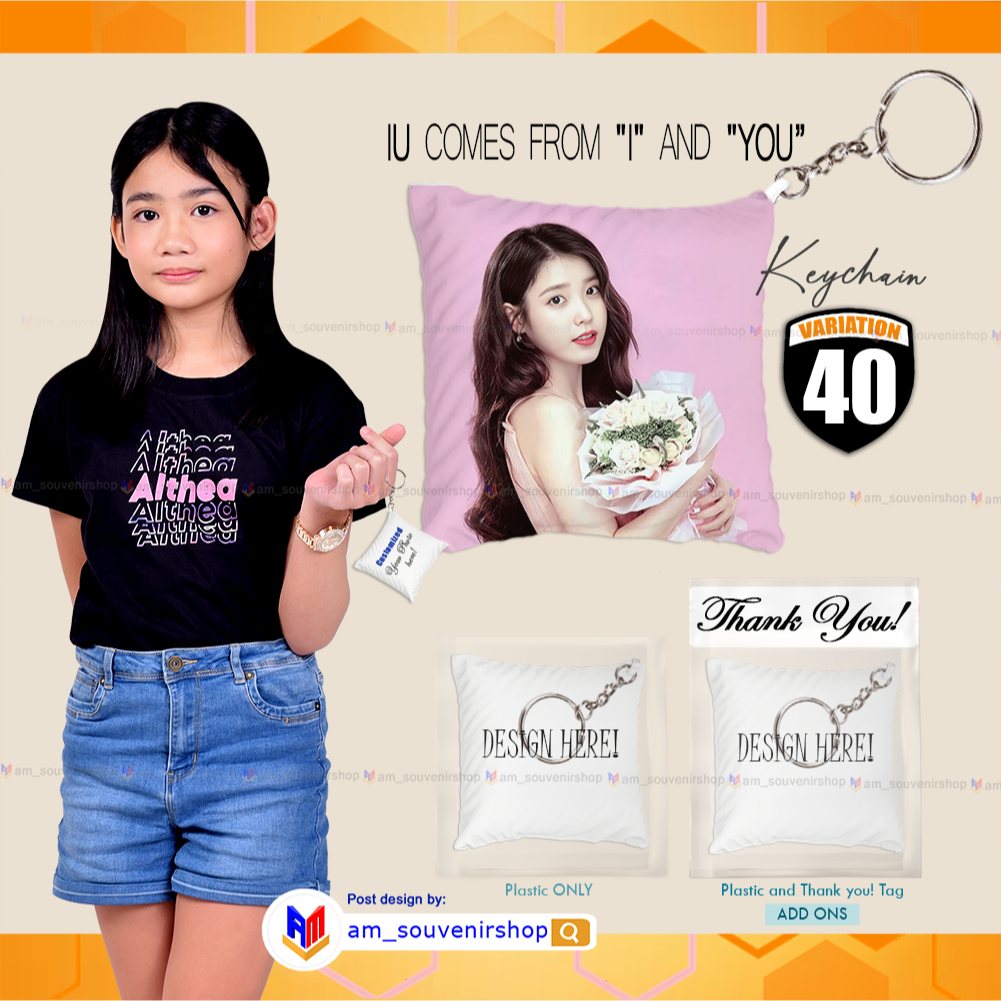 IU (Lee Ji-eun) 이지은 Pillow Keychain - Available at AM Souvenir Shop ...