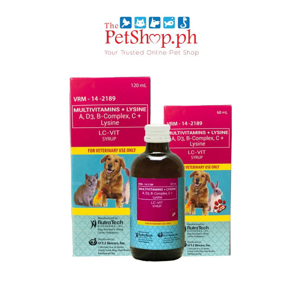 LC - VIT Syrup Multivitamins + Lysine (Vitamins / Amino Acid) | Shopee ...