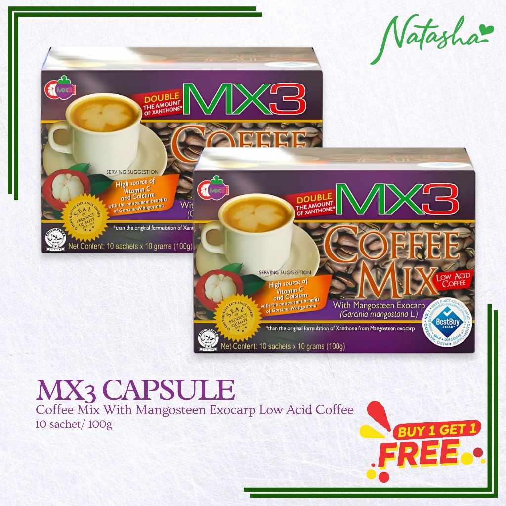MX3 Coffee Mix With Mangosteen Exocarp Double Xanthone Low Acid Coffee ...