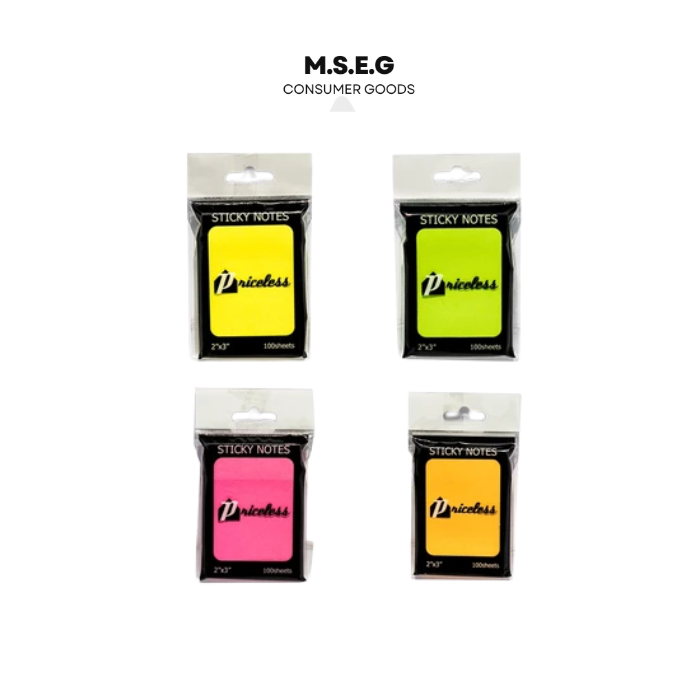 Priceless Sticky Notes (2x3") | Shopee Singapore