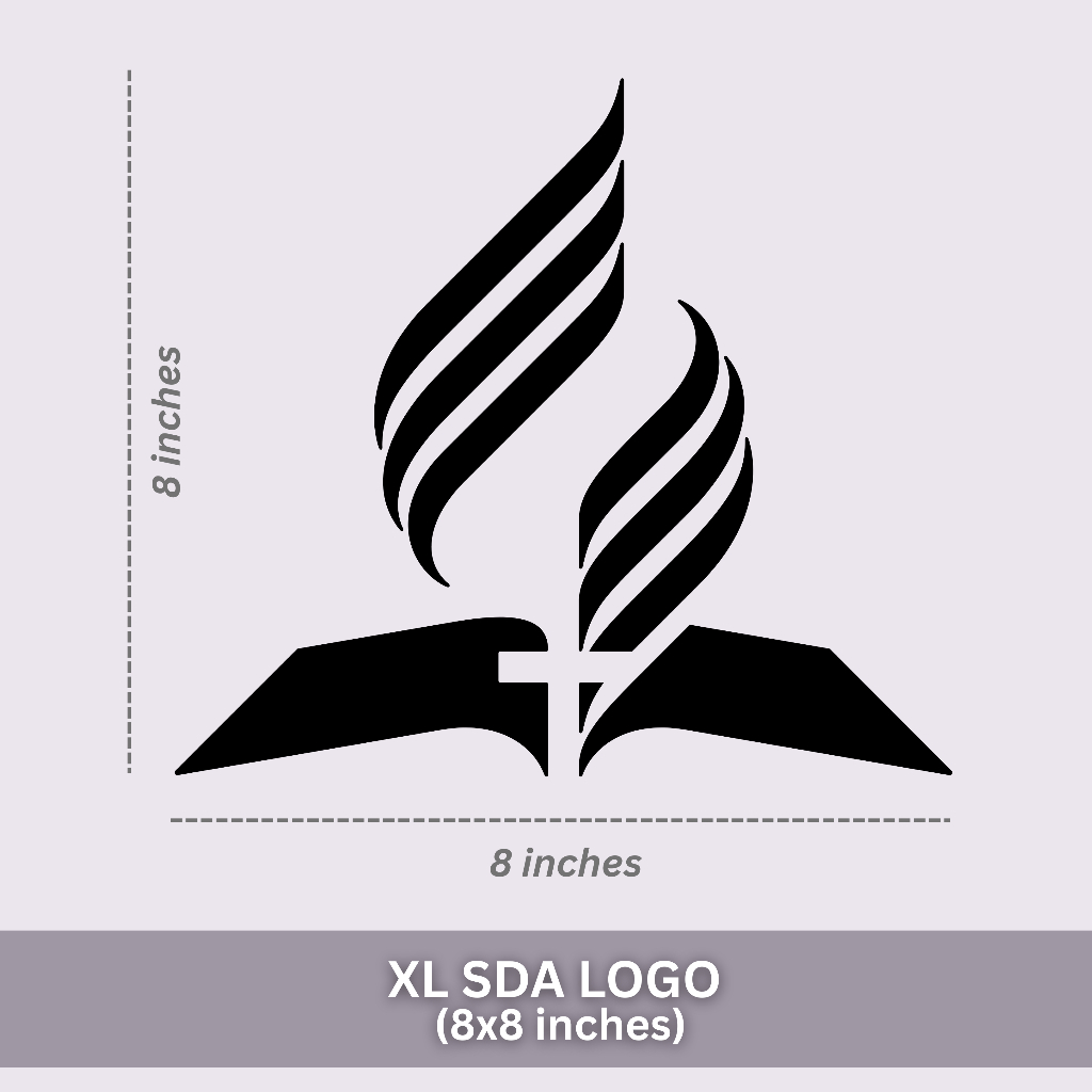 Seventh-Day Adventist (SDA) Logo Symbol Car Sticker (EXTRA LARGE SIZE ...