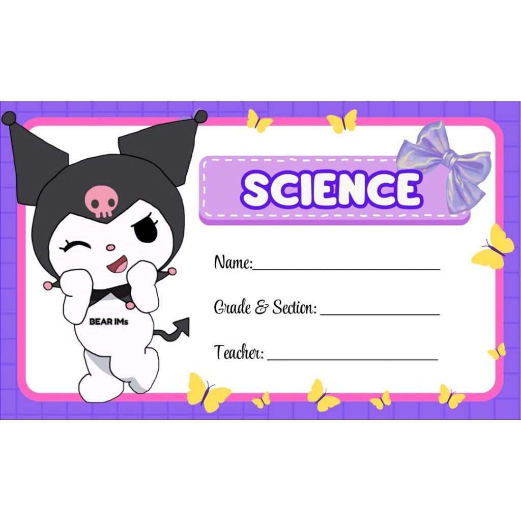 Kuromi Trending Subject and Name Label | Shopee Singapore