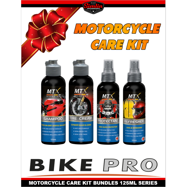 MTX Bike Pro Series Motorcycle & Helmet Care Kit Bundles | Shopee Singapore