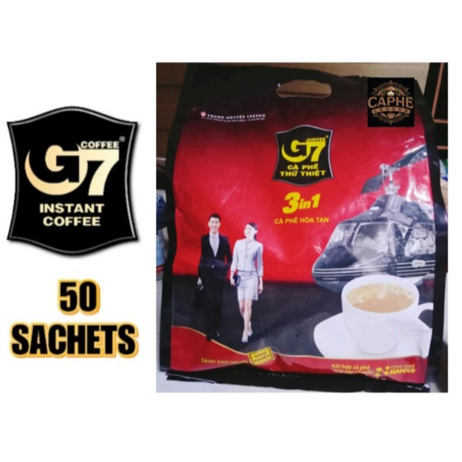 Trung Nguyen G7 Coffee 50 sachets 3 in 1 Vietnam Coffee 800g ; 16g per sachet | Shopee Singapore