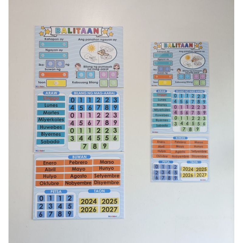 CLASSROOM CHART | BALITAAN CHART | Available in BIG and SMALL (ENGLISH ...