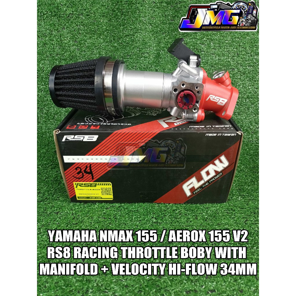 RS8 RACING THROTTLE BODY WITH MANIFOLD + VELOCITY HI - FLOW 34MM YAMAHA ...
