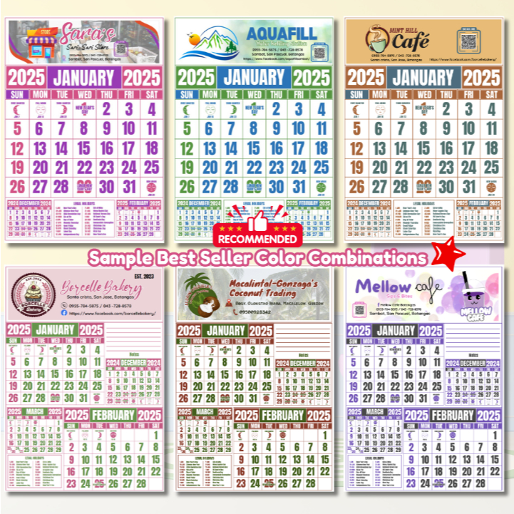 2025 Customized Calendar - ELEONOR A. (JOBFIX MANPOWER) | Shopee Singapore