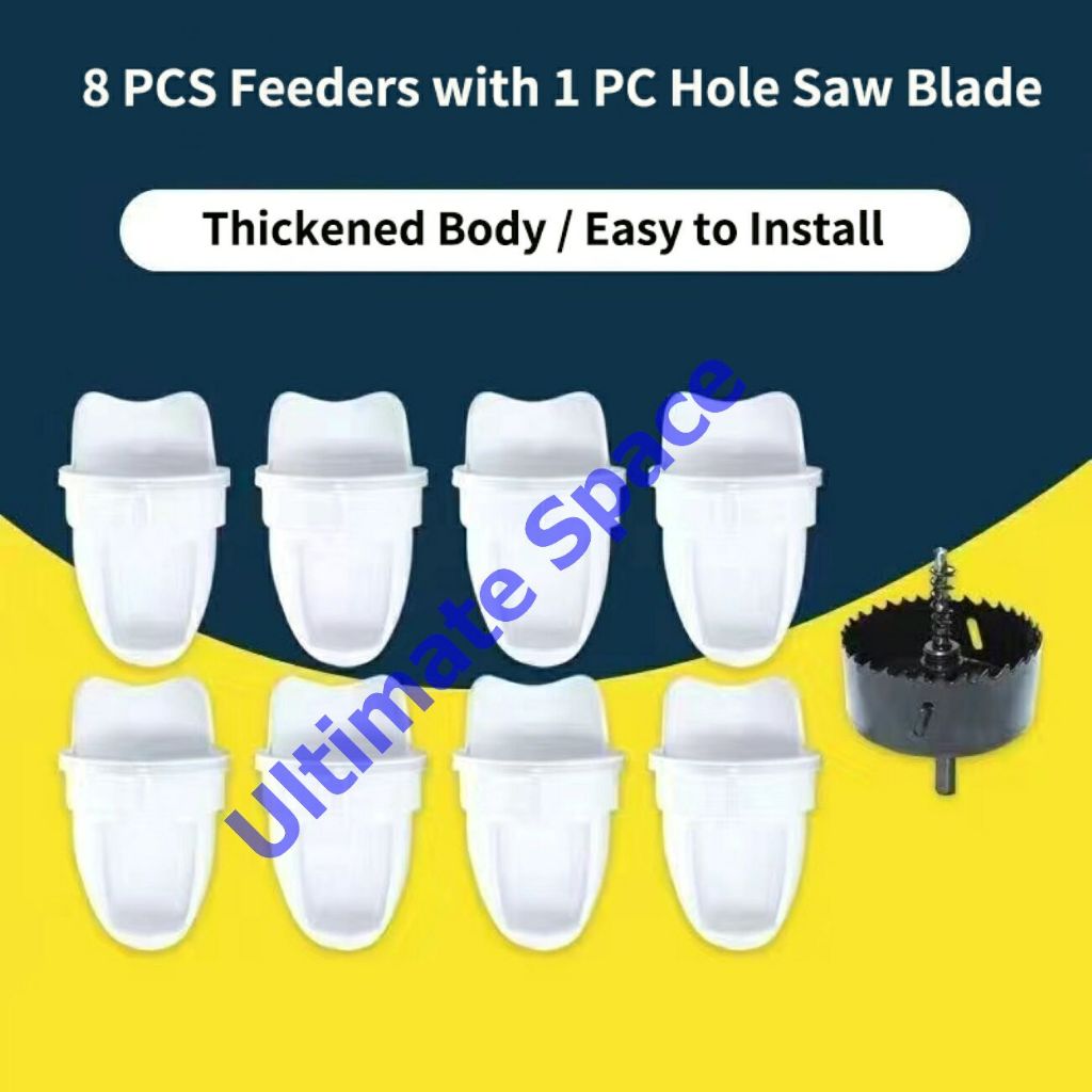 4 Ports/ 8 Ports Chicken Feeder DIY Food Feeding Poultry Professional ...
