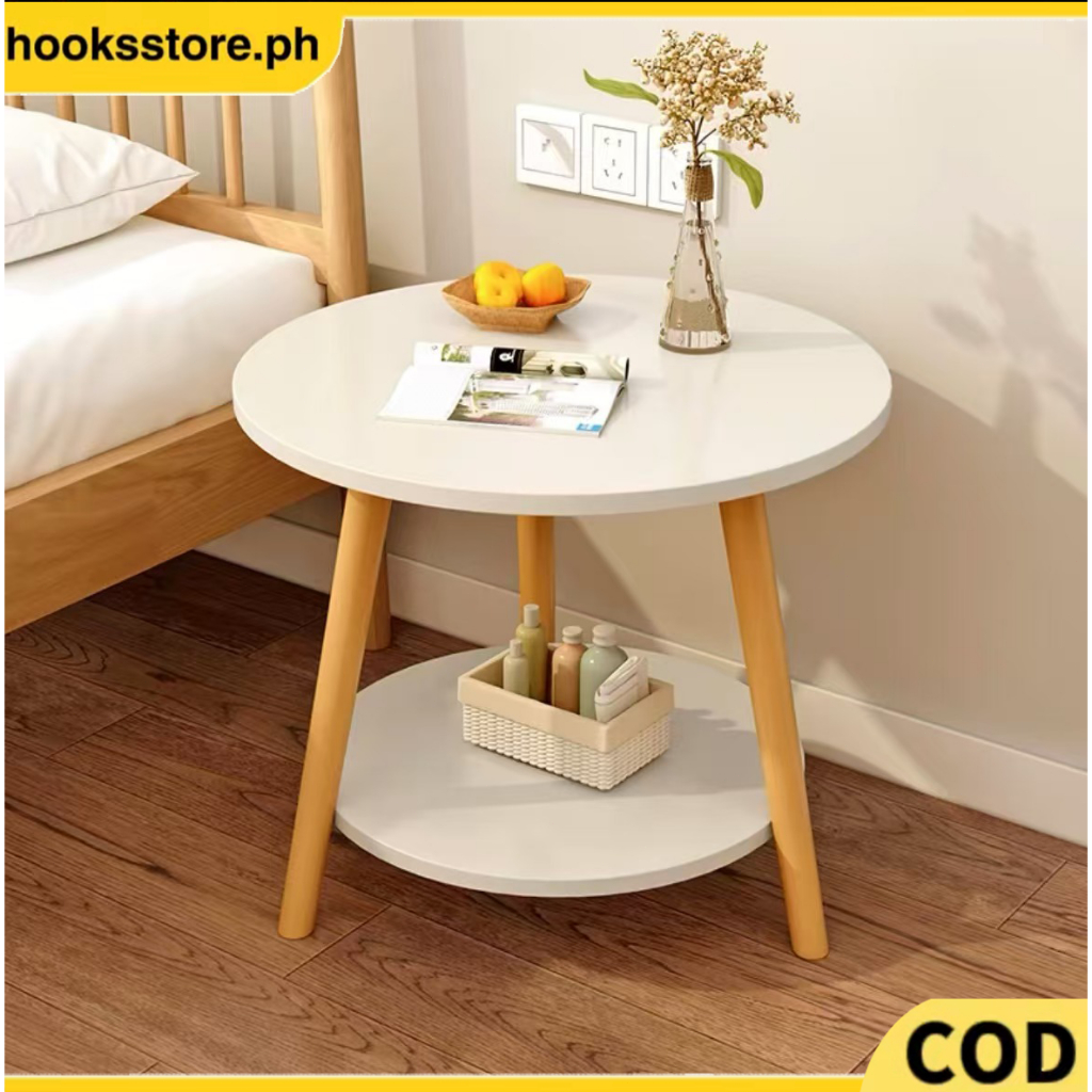 Coffee Table Nodic Minimalist Center Table Double Layer Storage Living ...