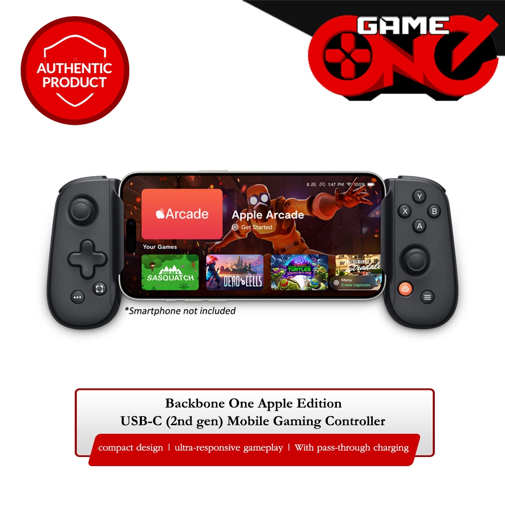 Backbone One USB-C (2nd gen) Mobile Gaming Controller - Black | Shopee ...