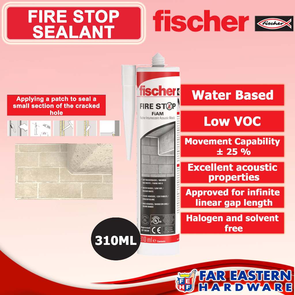 FISCHER Fire Stop Sealant FIAM 310ml | Shopee Singapore