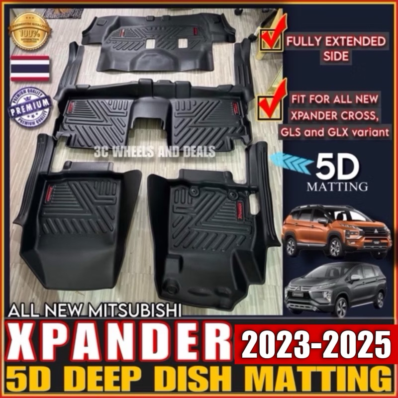 MITSUBISHI XPANDER/XPANDER CROSS 2023-2025 5D DEEP DISH MATTING ...