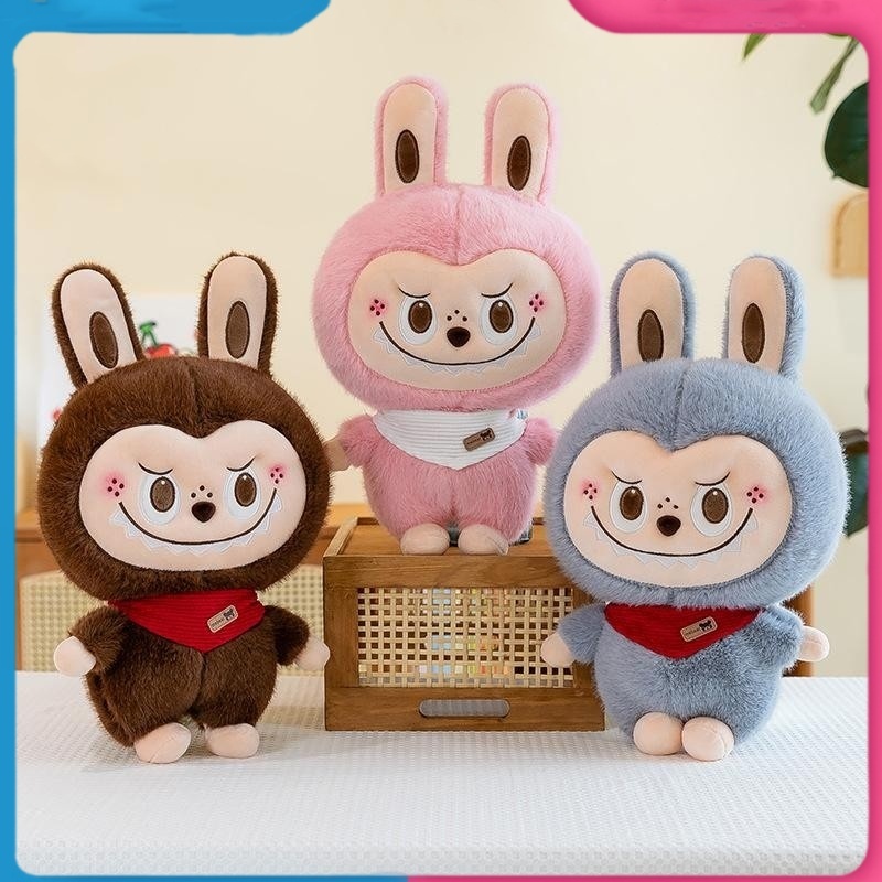 Labubu Plush Stuffed Doll, Big Eye Stuffed Labubu Time Plush Toy, Soft ...