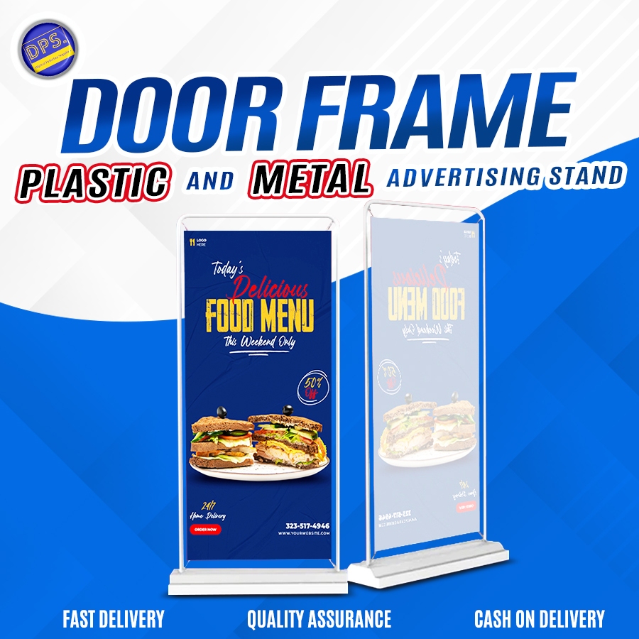 DPS PVC and Metal Door Frame Banner Stand| Tarpaulin Stand 80 x 180 cm ...