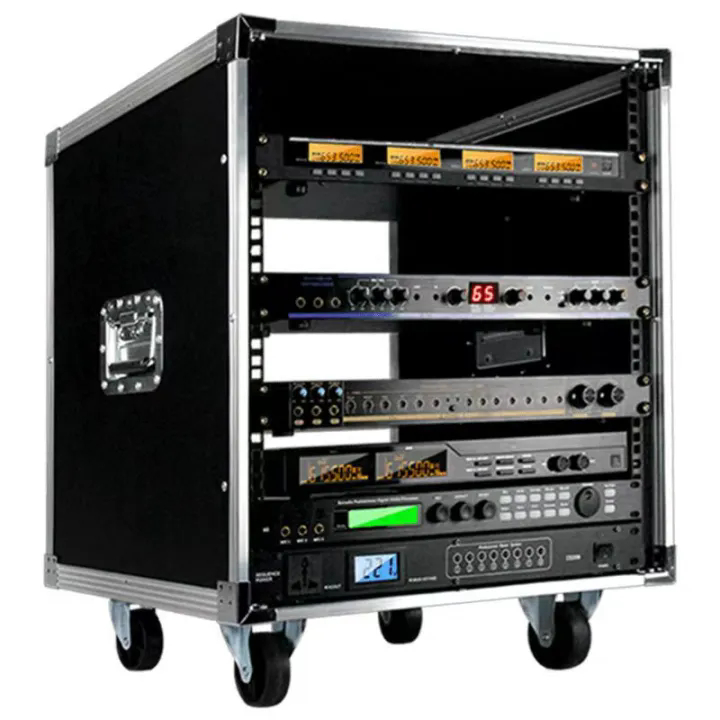 12U Flight Case Power Amplifier Rack Empty Cabinet Touring Case With ...