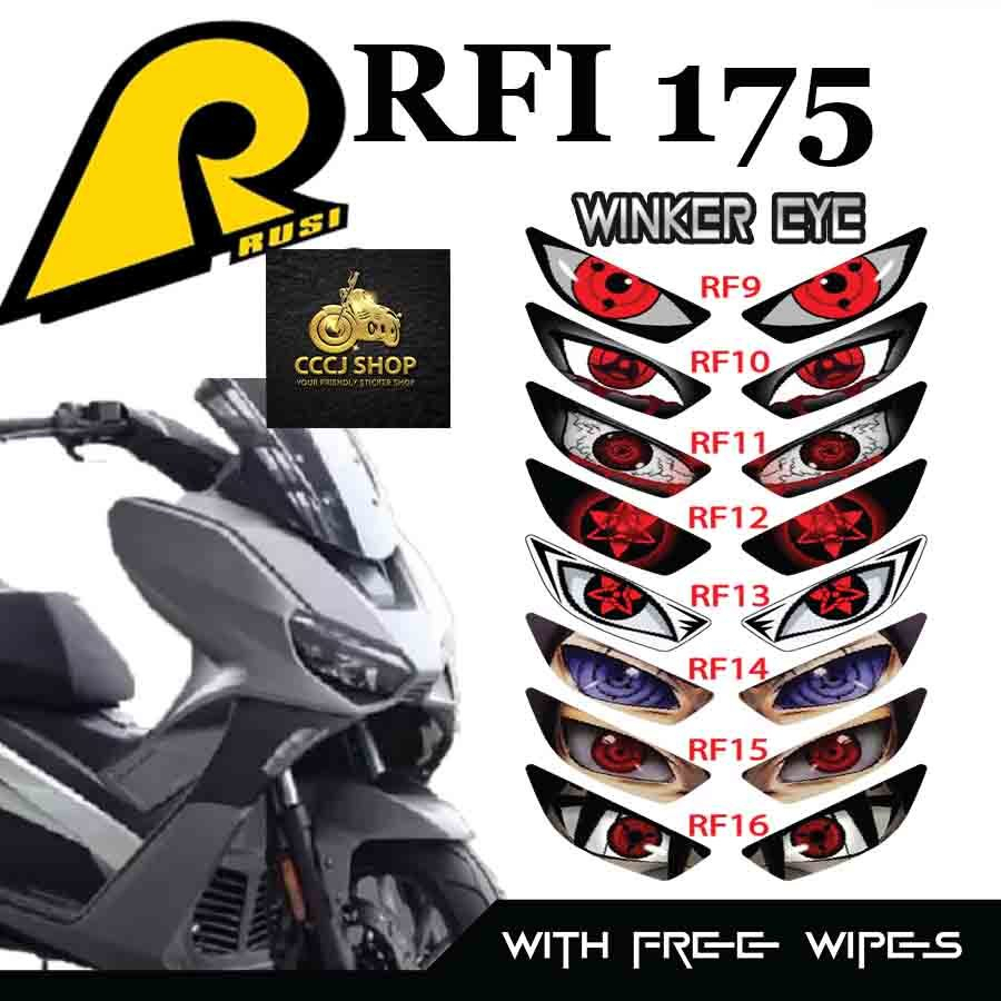 RUSI RFI 175 WINKER EYE STICKER/ TRANSPARENT/ TRANSLUCENT VINYL ...