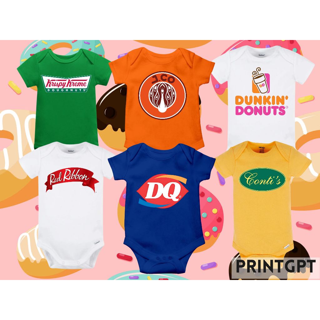 [BABY ONESIE] DONUT AND CAKE THEME | SWEET THEME | JCO KRISPY KREME ...