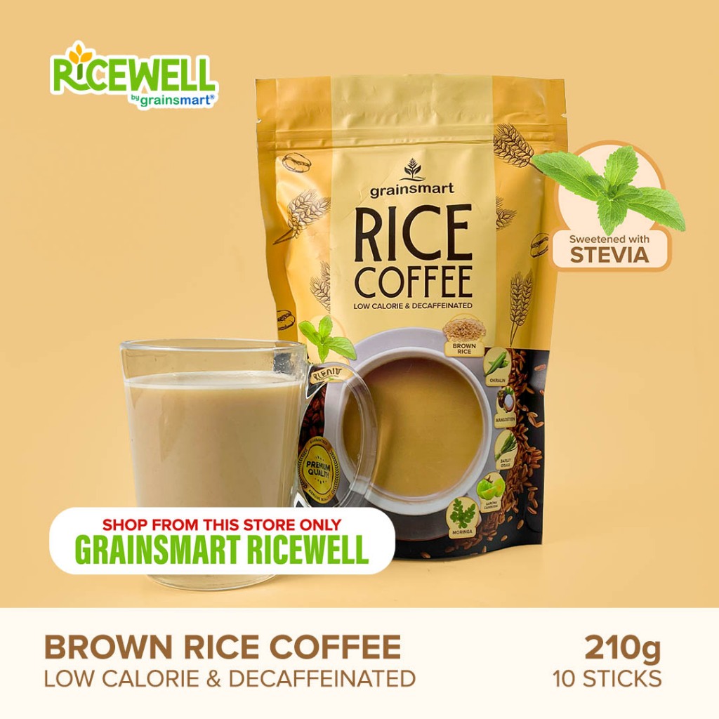 Grainsmart Rice Coffee With Barley and Moringa Sweetened by Stevia 210g ...