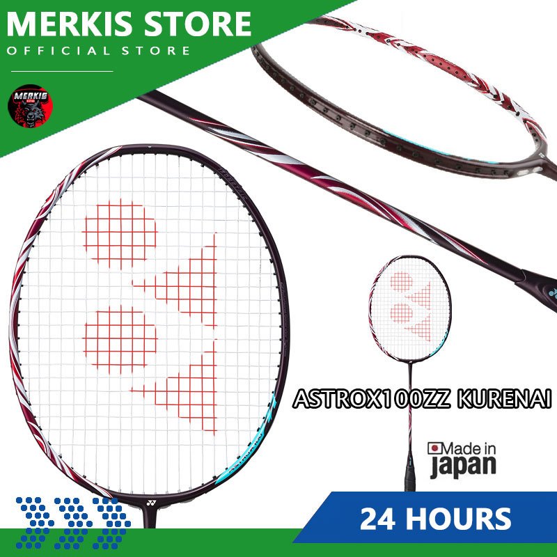 ASTROX 100ZZ Kurenai Badminton Racket Full Carbon Single 4U 22-30Lbs 83g | Shopee Singapore