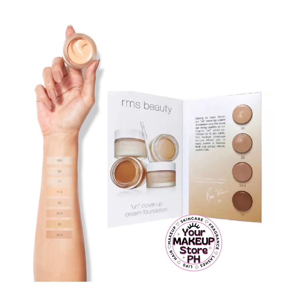 YMSPH RMS Beauty “un” Cover-up Cream Foundation Sample CARD (Four ...