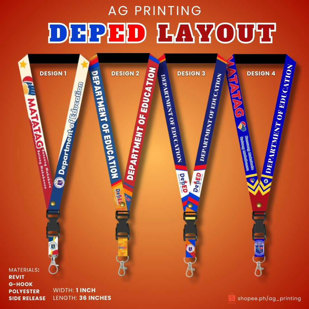Deped lanyard id lace department of education matatag for teachers ...