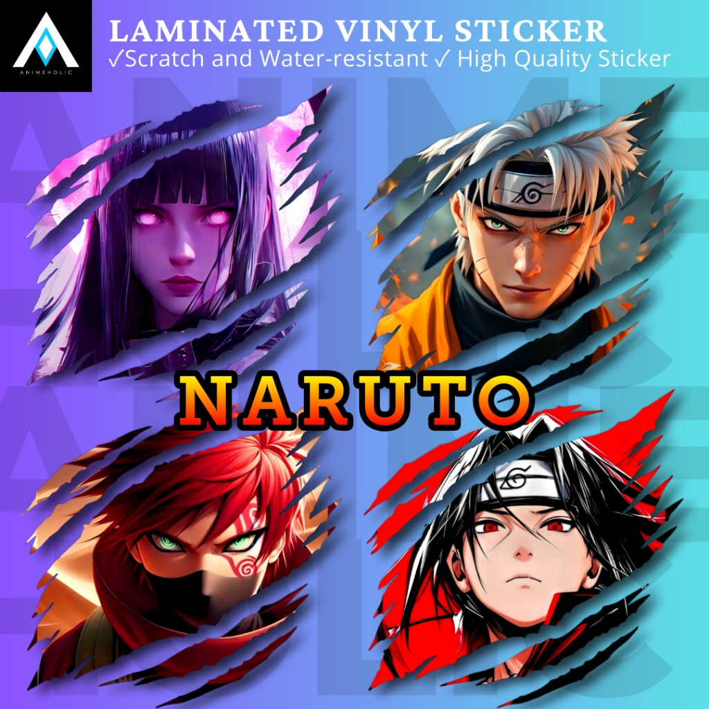 "NARUTO SHIPPUDEN ANIME SCRATCH" STICKER FOR TUMBLER AND MORE ...