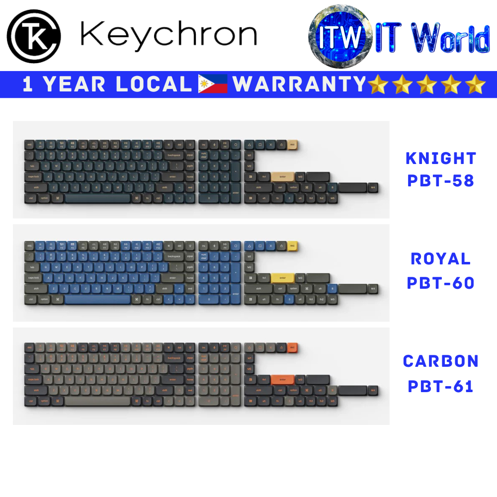 Itw | Keychron PBT Keyboard Low Profile Double Shot LSA keycap 133 keys ...
