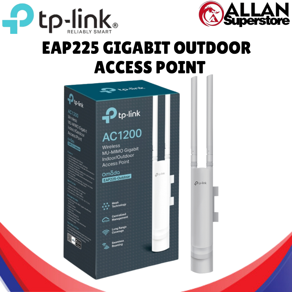 TP-LINK EAP225-Outdoor AC1200 Wireless MU-MIMO Gigabit Indoor/Outdoor ...