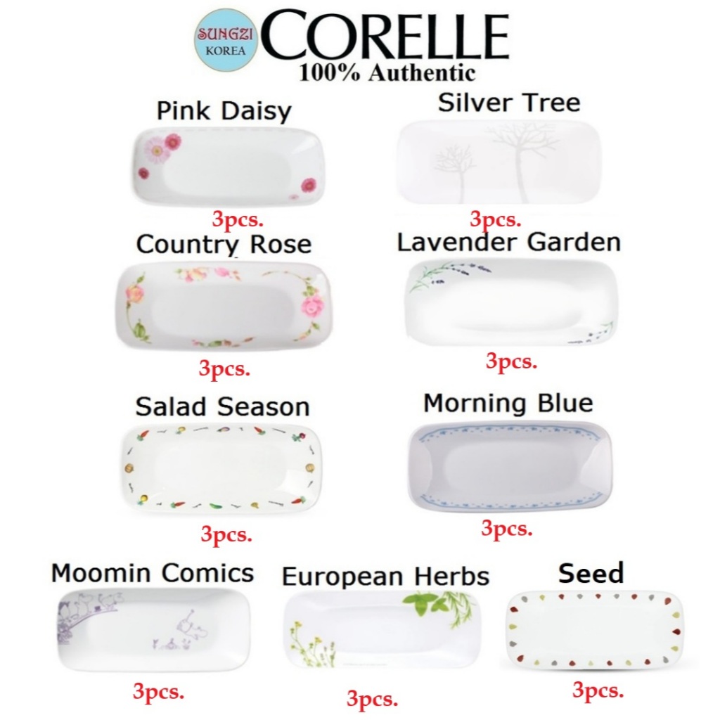 CORELLE Fish Plate (26.7cm x 12.2cm) | Shopee Singapore