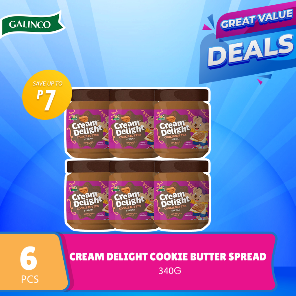 Cream Delight Cookie Butter Spread 340g ( 6 PCS) | Shopee Singapore