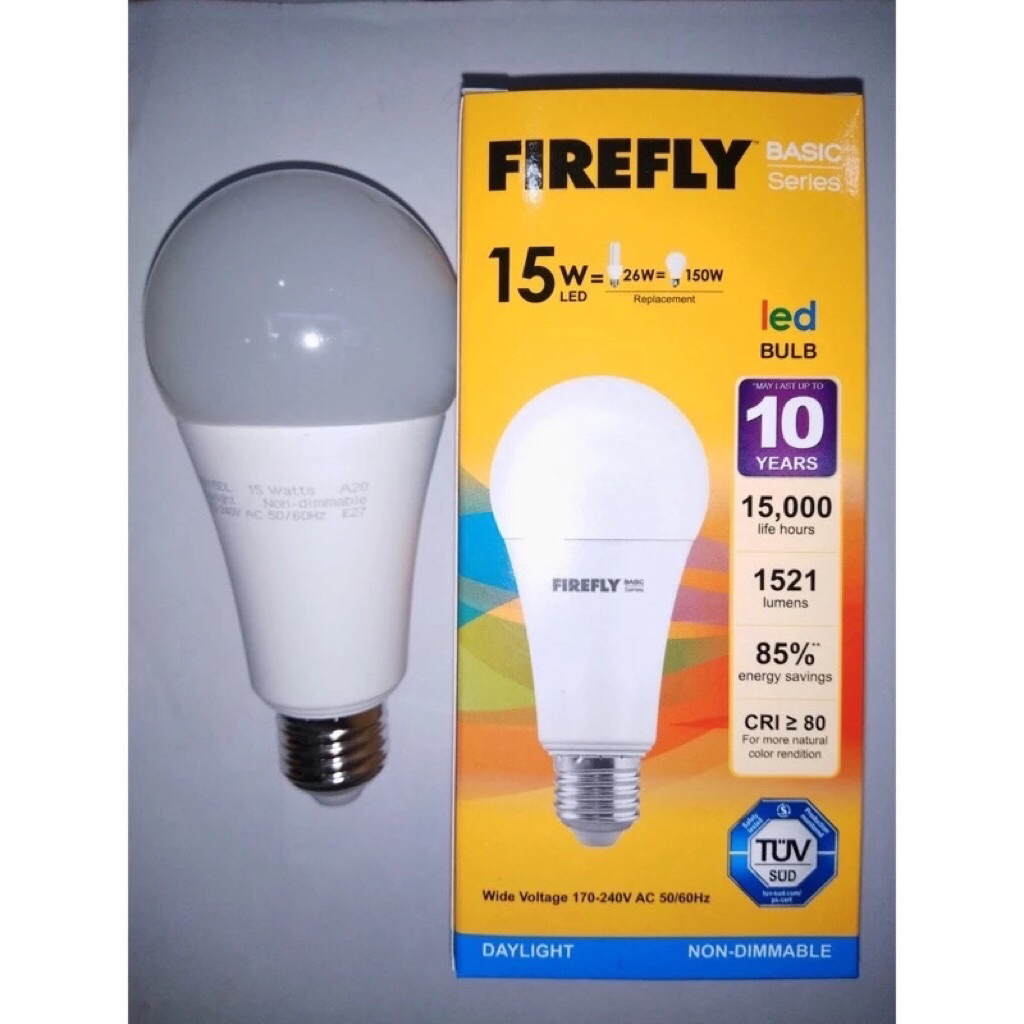 15 WATTS DAYLIGHT FIREFLY LED Light Bulb Non-Dimmable | Shopee Singapore
