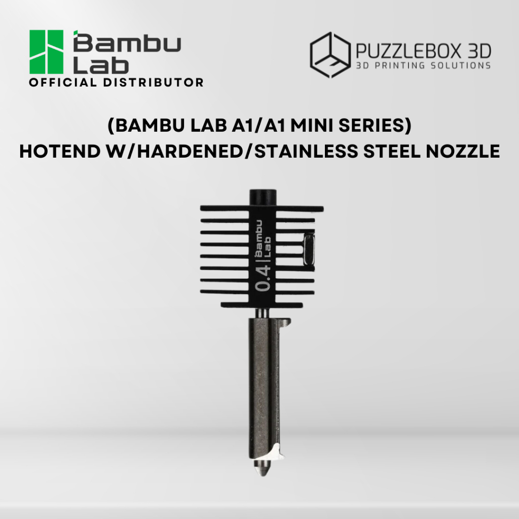 Bambu Lab A1/A1 mini series: Hotend w/ HARDENED/STAINLESS steel nozzle ...
