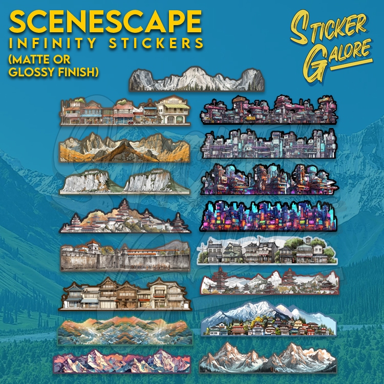 SCENESCAPE AQUAFLASK INFINITY STICKER (WATERPROOF AND SCRATCH PROOF ...