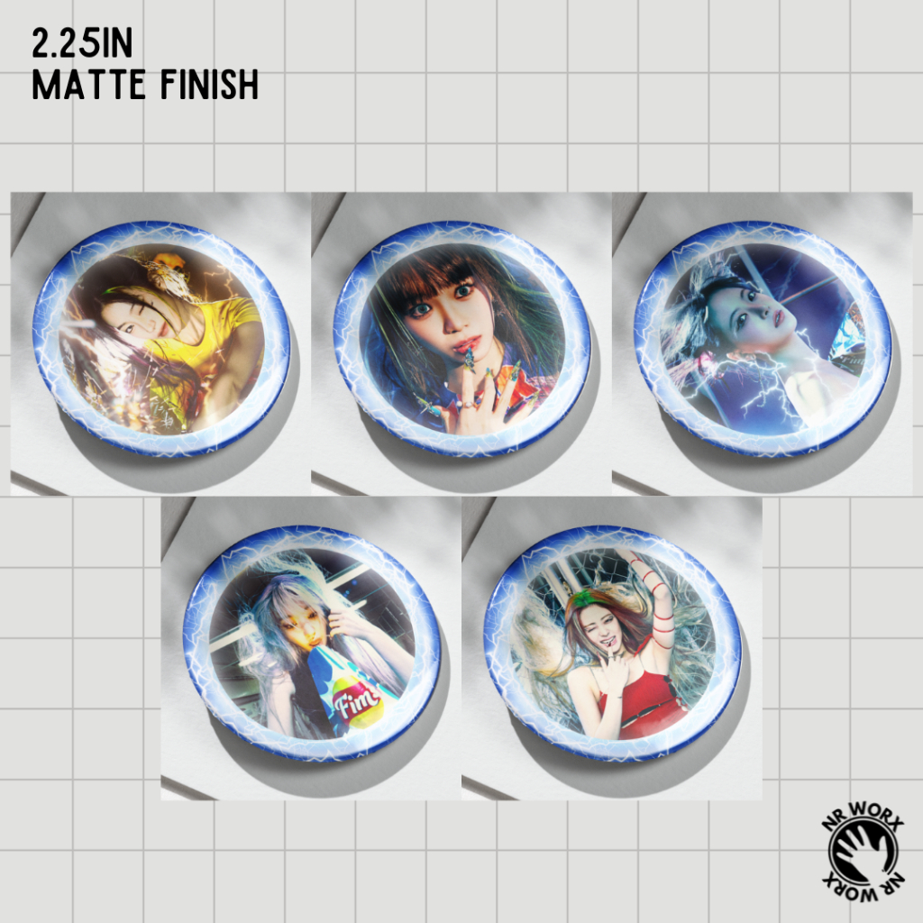 Le Sserafim Fearnot Kpop Pin Badge Button Kazuha Chaewon Eunchae Sakura ...