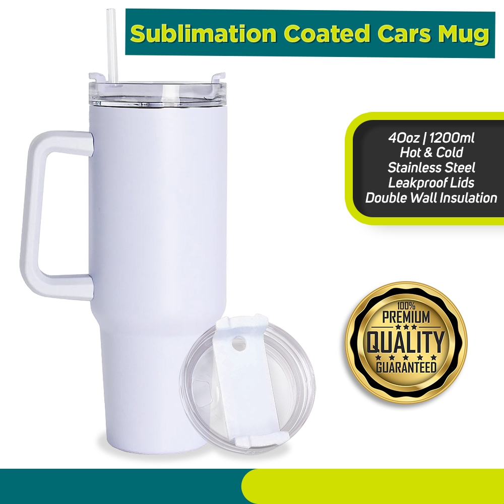 Sublimation Coated Cars Mug White (40oz-120ML) | Shopee Singapore