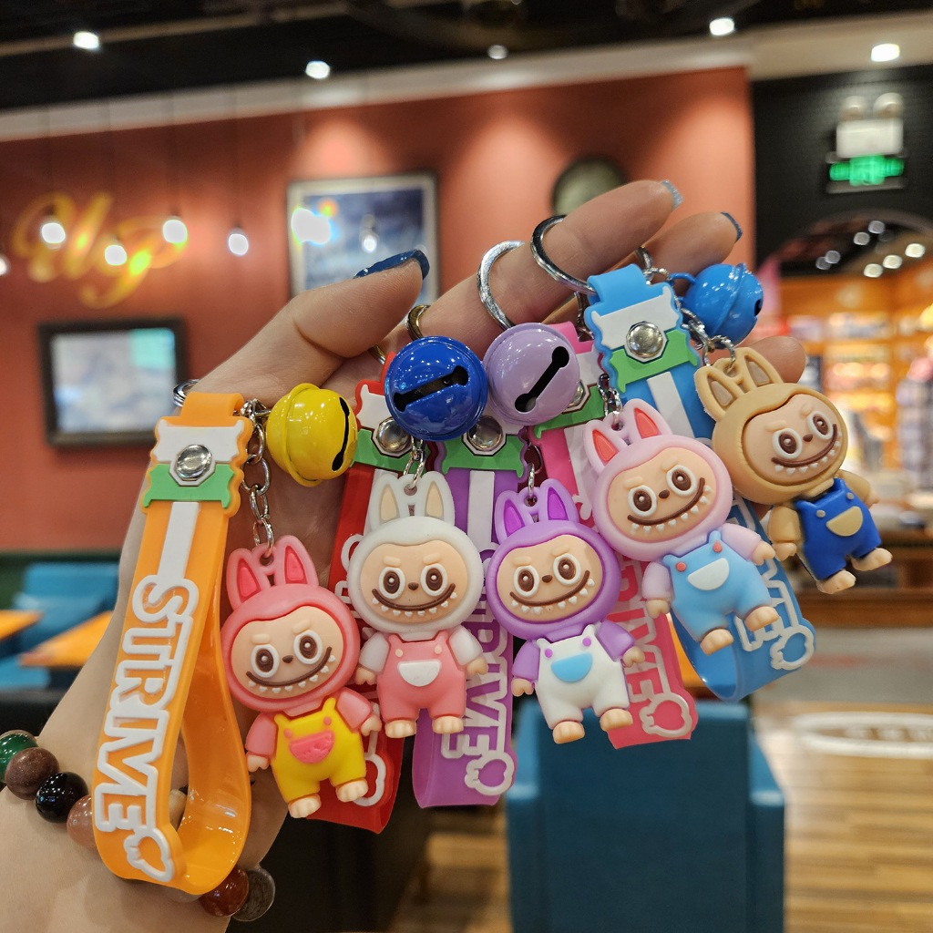 GM 1PC Random Gacha Blind box Crazy Cute Monsters LABUBU PVC Keychains ...